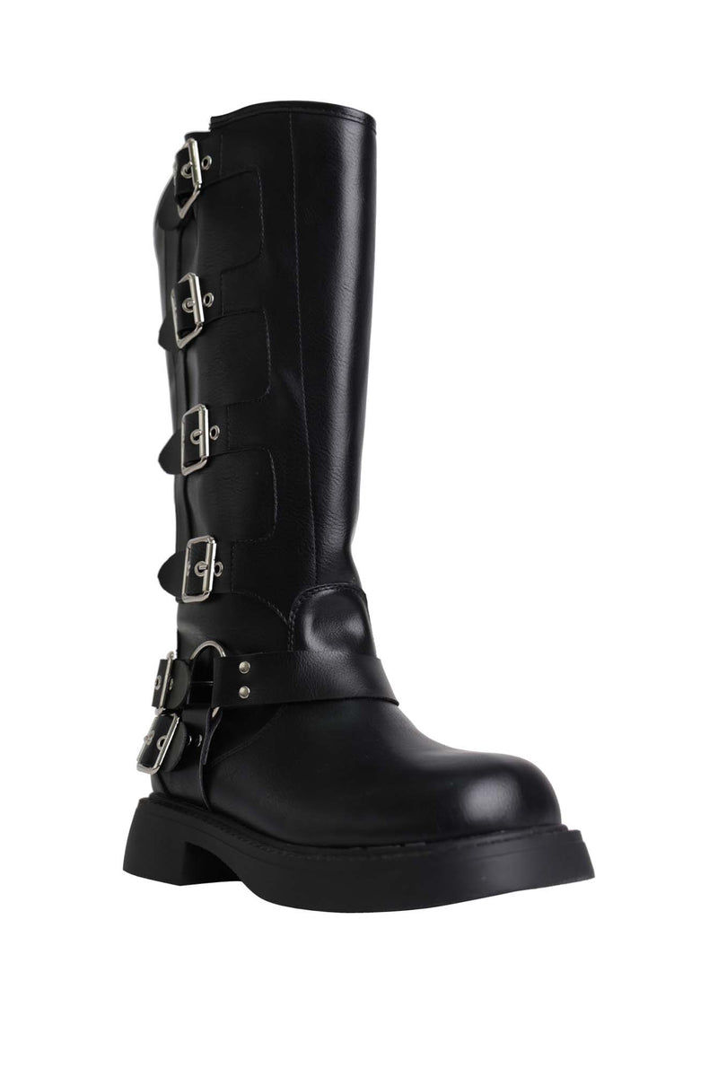 วิลเลนส์ เอสเอฟ ENGINEER-BUCKLE | Platform Biker Boots รองเท้าบูท ...