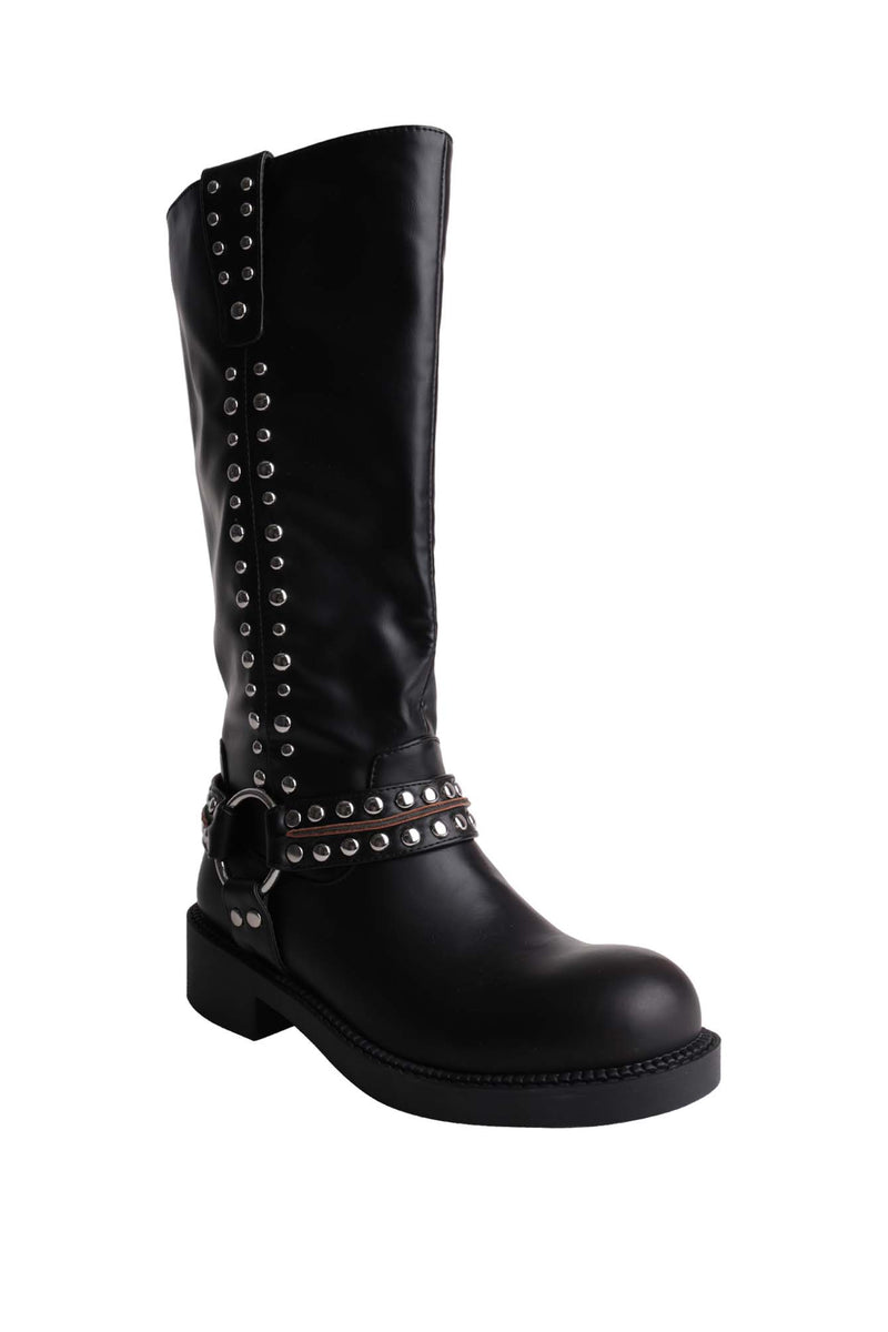 วิลเลนส์ เอสเอฟ ENGINEER-STUDS | รองเท้าบูท | วิลเลนส์ เอสเอฟ ประเทศไทย – Villains SF